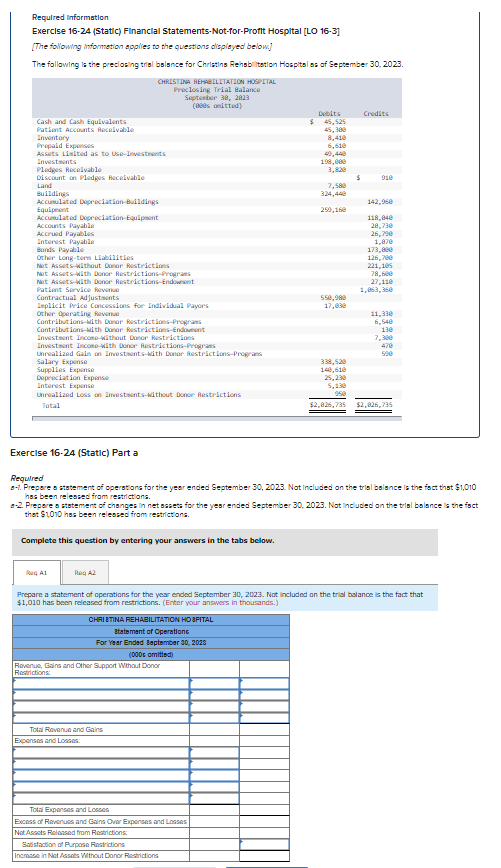 Solved Requlred InformationExercise 16-24 (Static) | Chegg.com