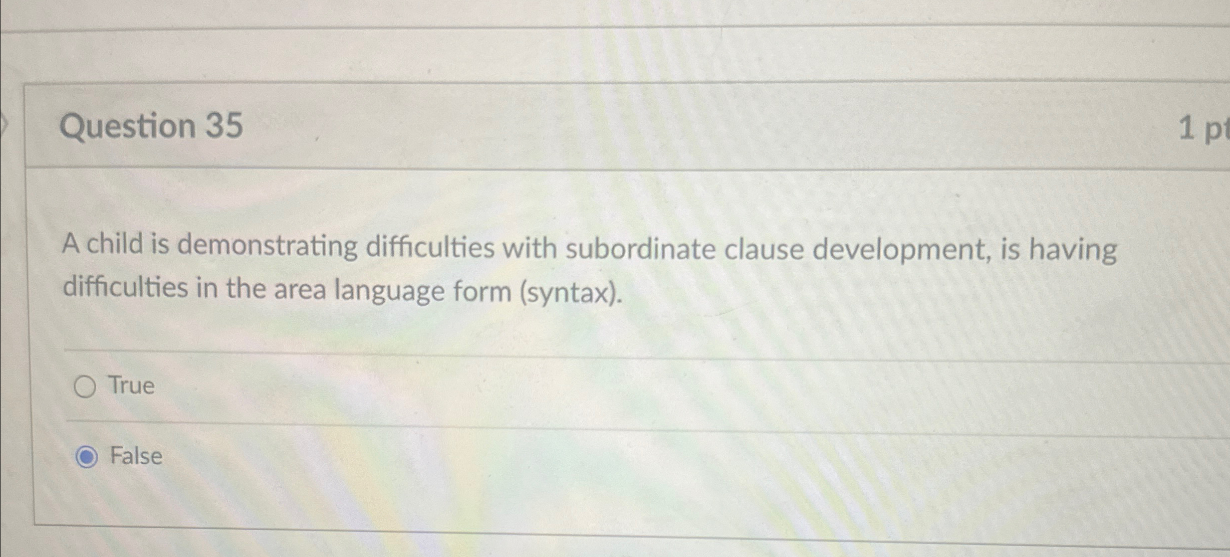 Solved Question 35A child is demonstrating difficulties with | Chegg.com