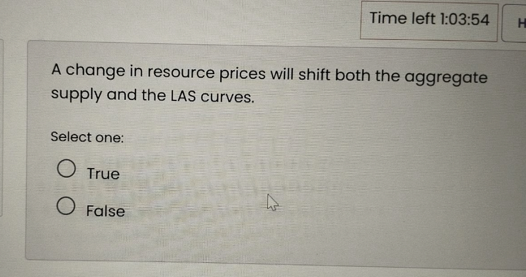 Solved A change in resource prices will shift both the | Chegg.com