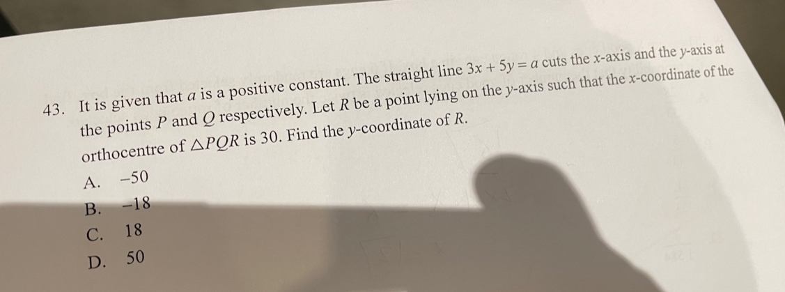 It is given that a ﻿is a positive constant. The | Chegg.com