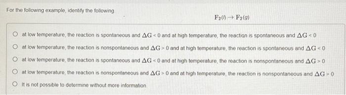 Solved For the following example, identify the following | Chegg.com