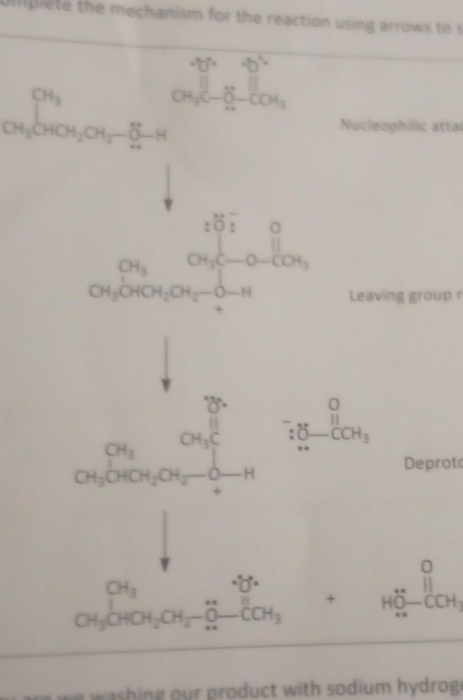 Solved complete the mechanism for the reaction using arrows | Chegg.com