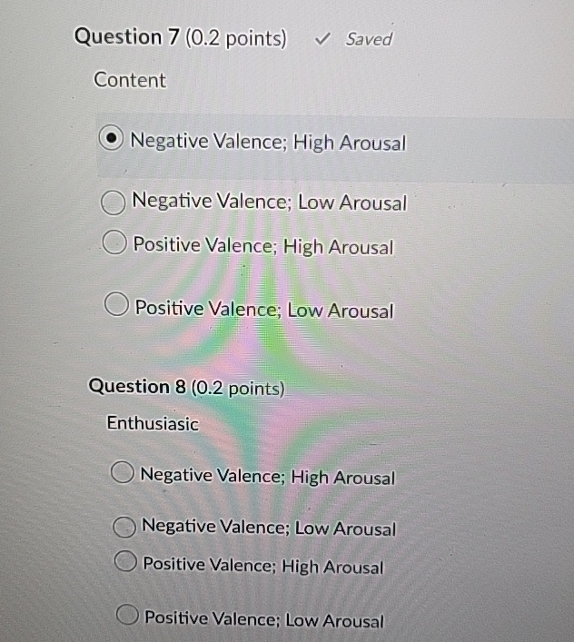 Solved Question 7 ( 0.2 ﻿points) ﻿SavedContentNegative | Chegg.com