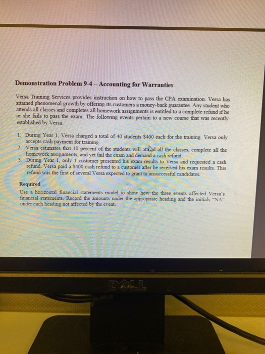 Solved Chapter 9 Demonstration Problems Demonstration | Chegg.com