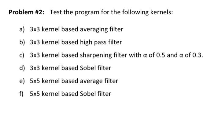 Solved Problem #2: Test the program for the following | Chegg.com