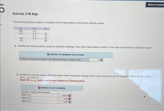 Solved The following table contains 3 varlables and 5 | Chegg.com