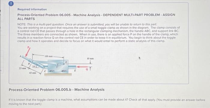 Solved Required information Process-Oriented Problem 06.005 | Chegg.com