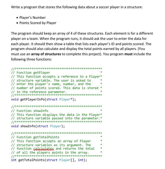 Solved Write a program that stores the following data about | Chegg.com