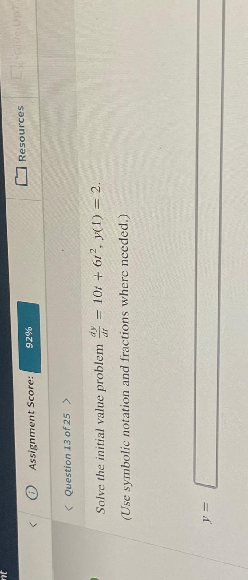 Solved (i) ﻿Assignment Score:ResourcesQuestion 13 ﻿of | Chegg.com