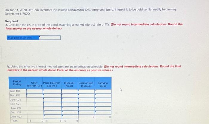 Solved On June 1, 2020, JetCom Inventors inc. Issued a | Chegg.com