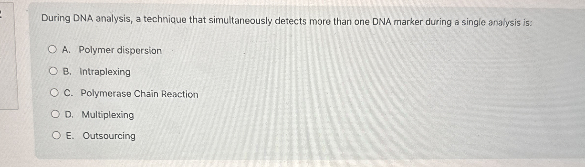 Solved During DNA analysis, a technique that simultaneously | Chegg.com