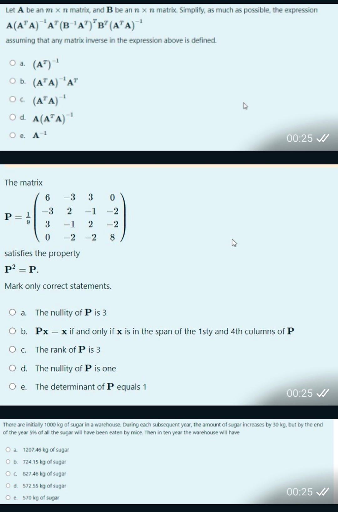 Solved Let A be an m×n matrix, and B be an n×n matrix. | Chegg.com