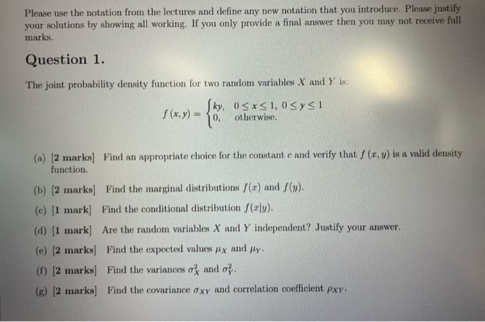 Solved Please use the notation from the lectures and define | Chegg.com Solved Please use the notation from the lectures and define | Chegg.com