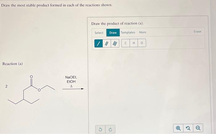Solved Draw the most stable product formed in each of the | Chegg.com