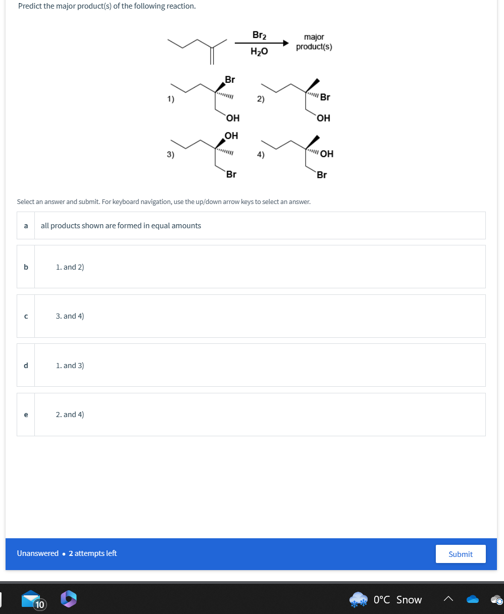 Solved Predict the major product(s) ﻿of the following | Chegg.com