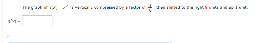Solved The graph of f(x)=x2 ﻿is vertically compressed by a | Chegg.com