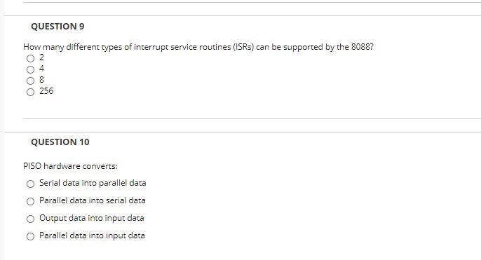 Solved QUESTION 1 When the MPU takes an interrupt it runs a | Chegg.com