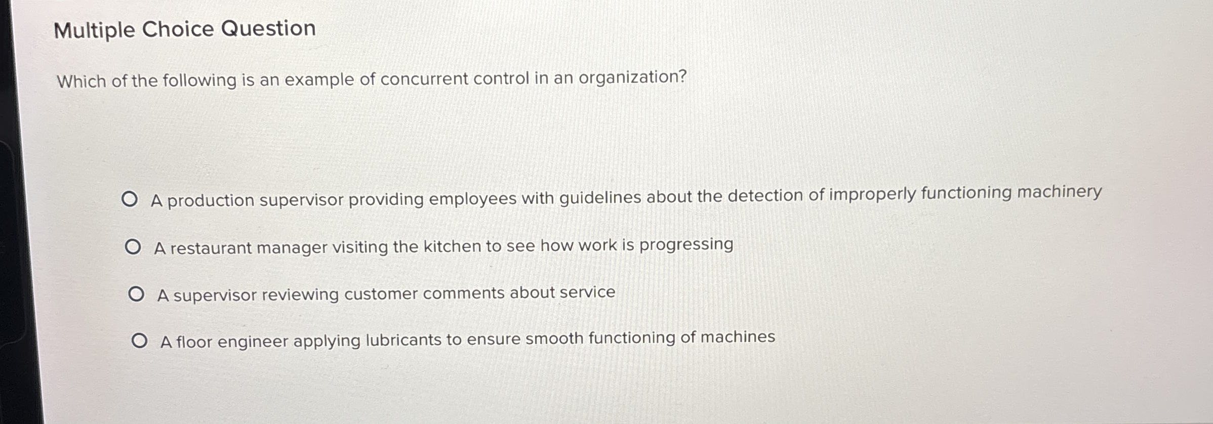 Solved Multiple Choice QuestionWhich of the following is an | Chegg.com