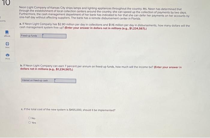 Solved Neon Light Company of Kansas City ships lamps and | Chegg.com