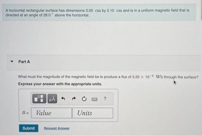 Solved A horizontal rectangular surface has dimensions 3.00 | Chegg.com