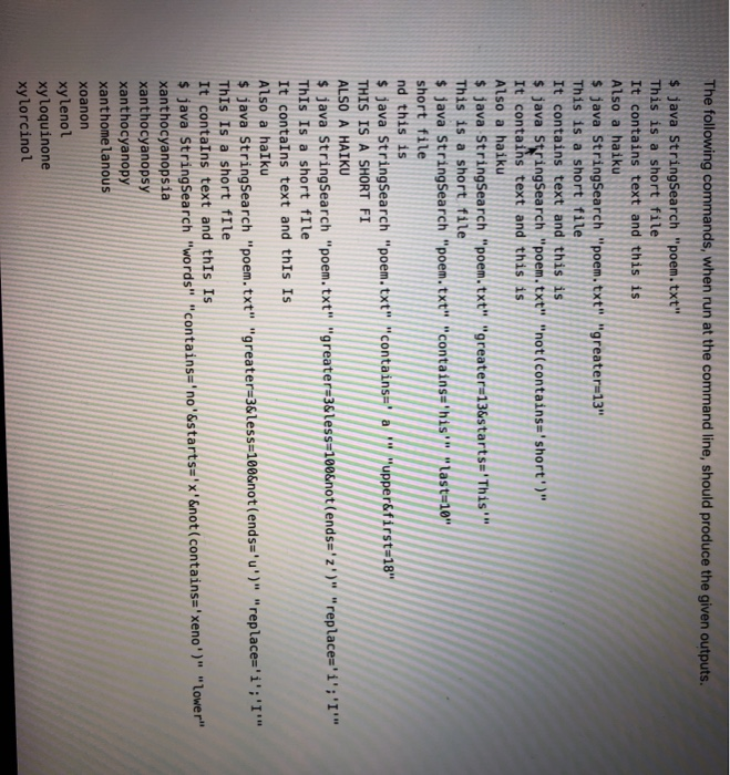 Solved in Java pls (poem.txt file's contents are in examples | Chegg.com