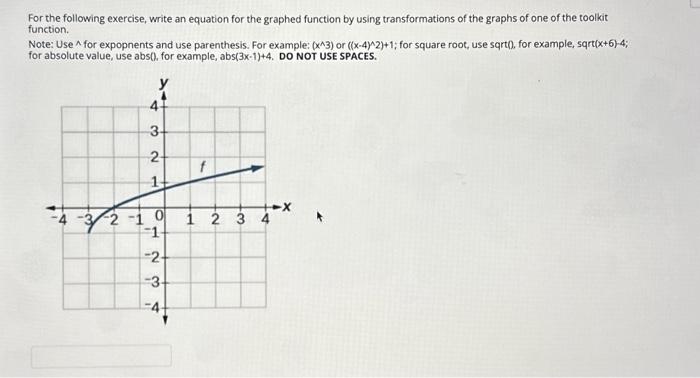 Solved For the following exercise, write an equation for the | Chegg.com