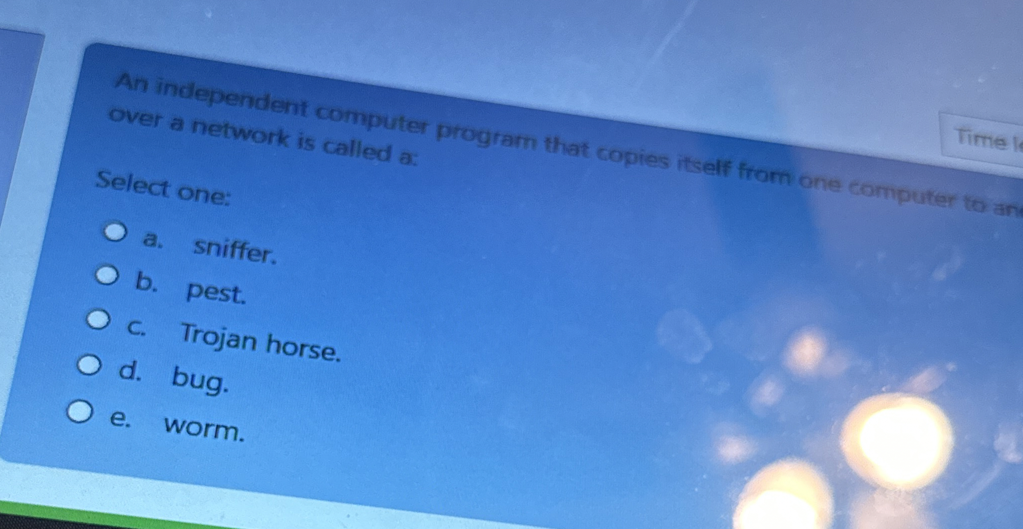 Solved An independent computer prograrn that copies itself | Chegg.com