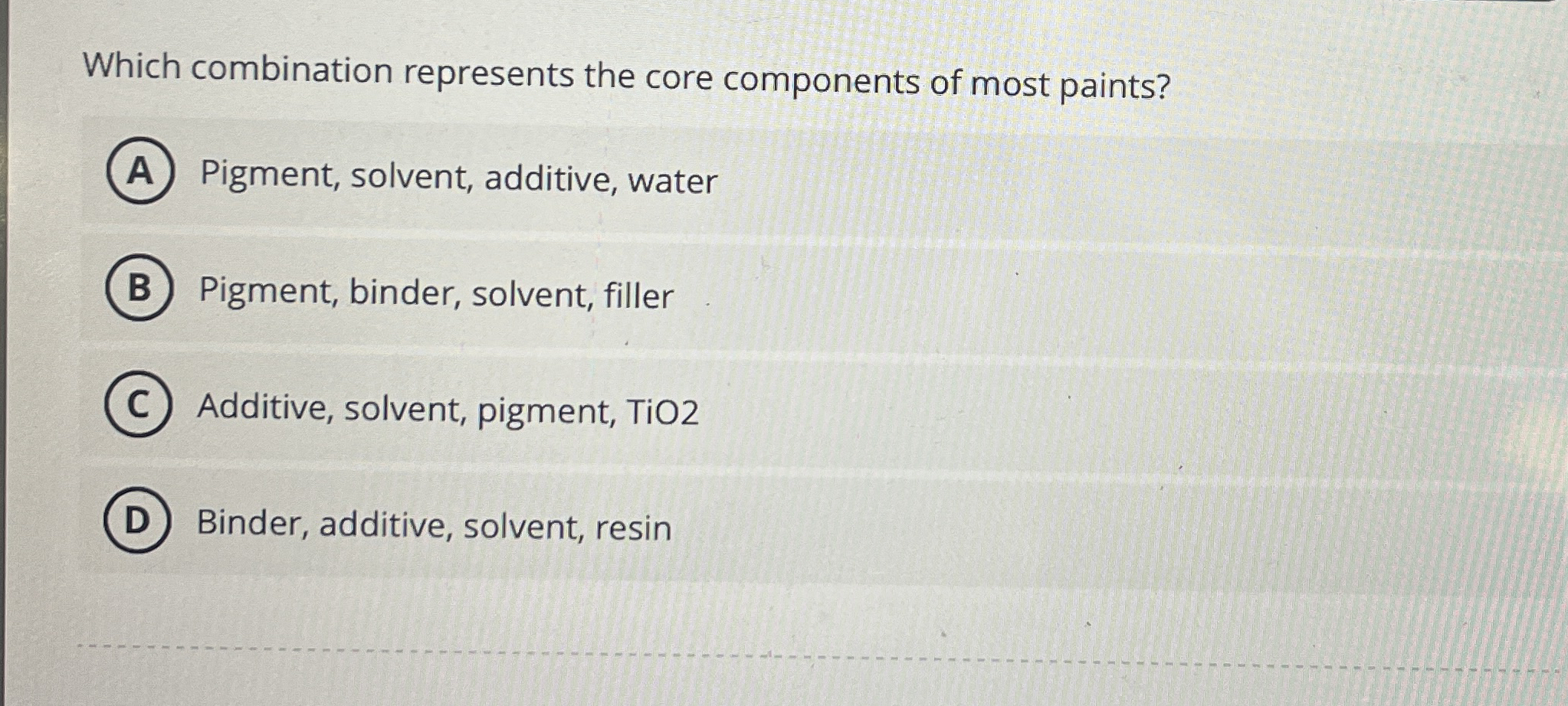 Solved Which combination represents the core components of | Chegg.com
