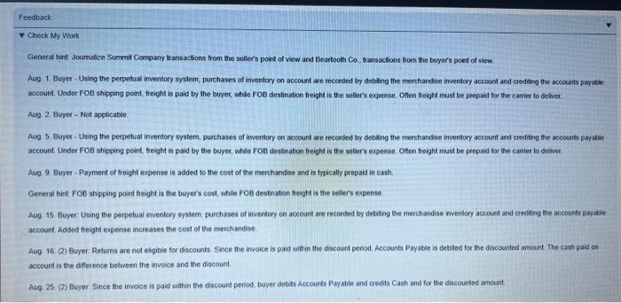 Solved (2) Joumaice the August transactions for Beartooth | Chegg.com