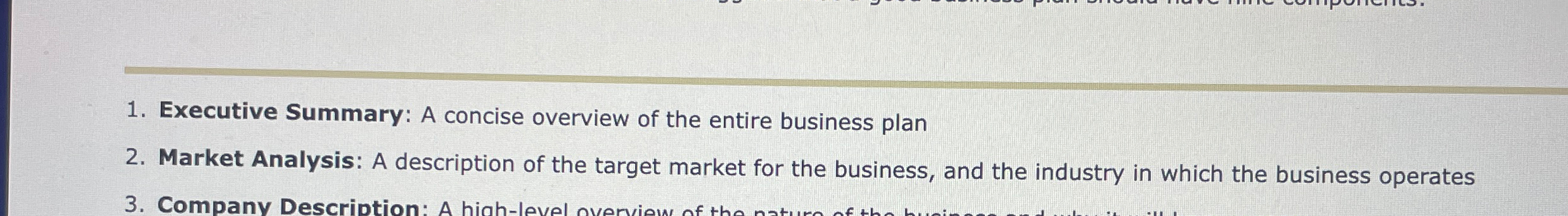 Solved Executive Summary: A concise overview of the entire | Chegg.com