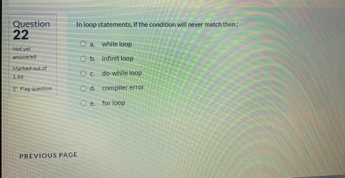 Solved The following loop will executed at least once: | Chegg.com