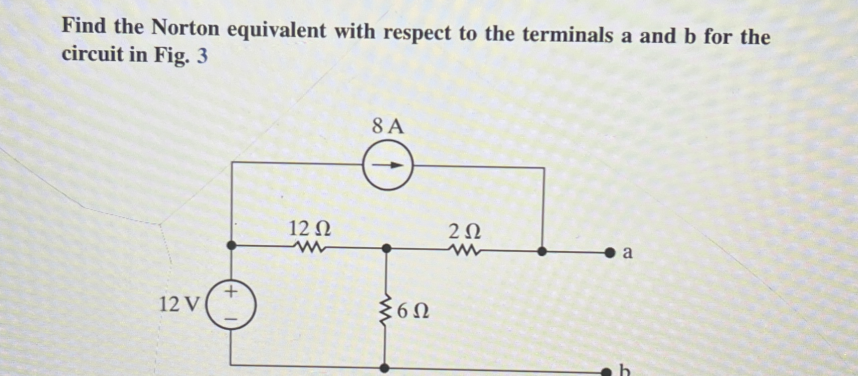 Solved Find the Norton equivalent with respect to the | Chegg.com