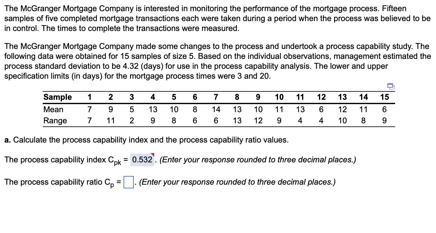 Solved The McGranger Mortgage Company is interested in | Chegg.com