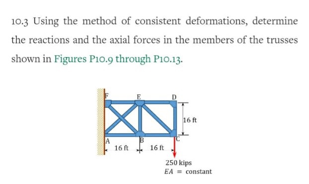 Solved 10.3 Using the method of consistent deformations, | Chegg.com