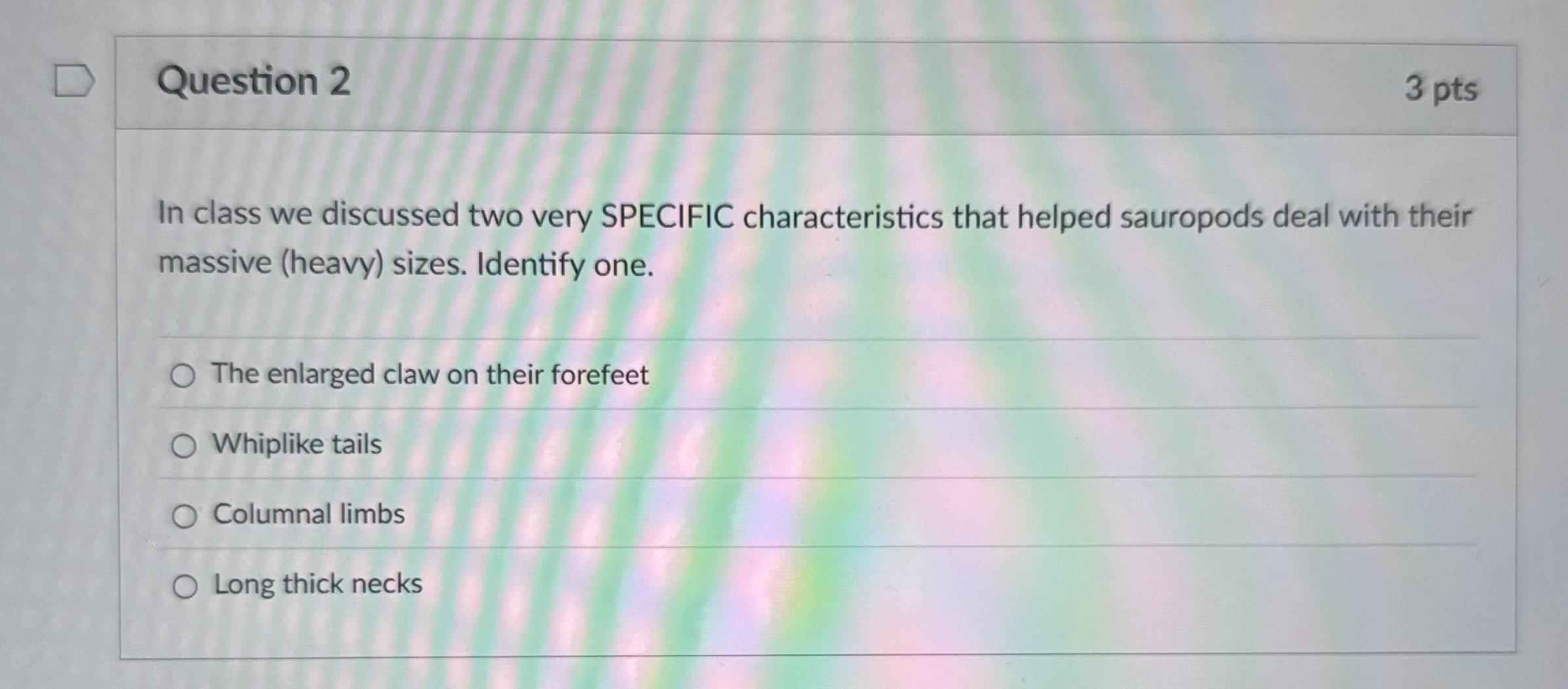 Solved Question 23 ﻿ptsIn class we discussed two very | Chegg.com