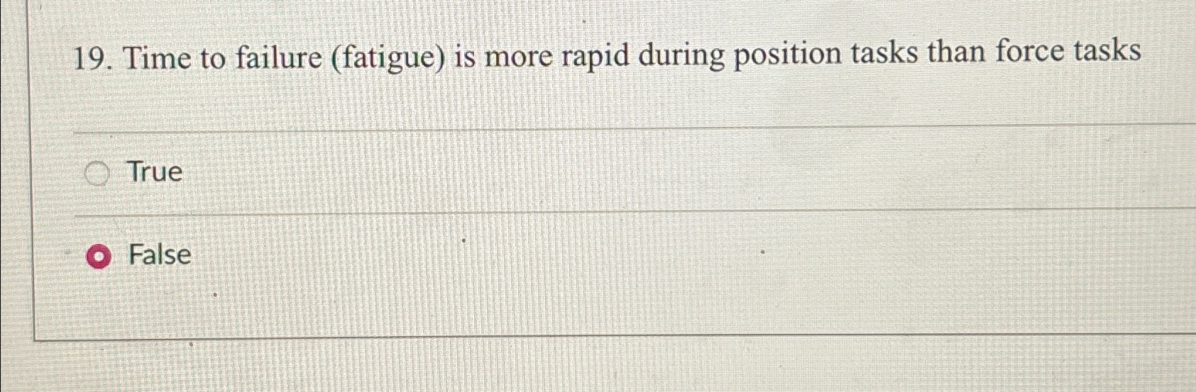 Solved Time to failure (fatigue) ﻿is more rapid during | Chegg.com