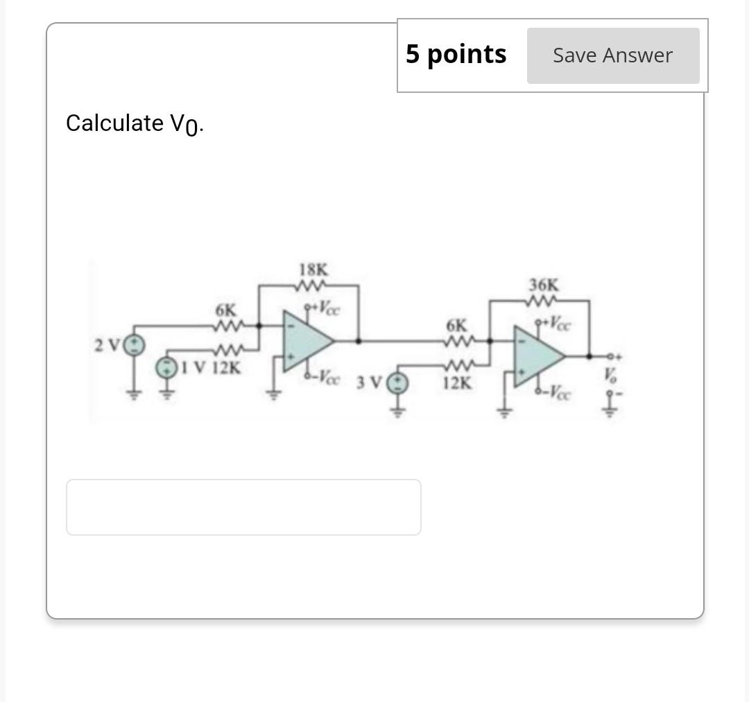 Solved Calculate V0.Calculate the output voltage (V0). | Chegg.com Solved Calculate V0.Calculate the output voltage (V0). | Chegg.com