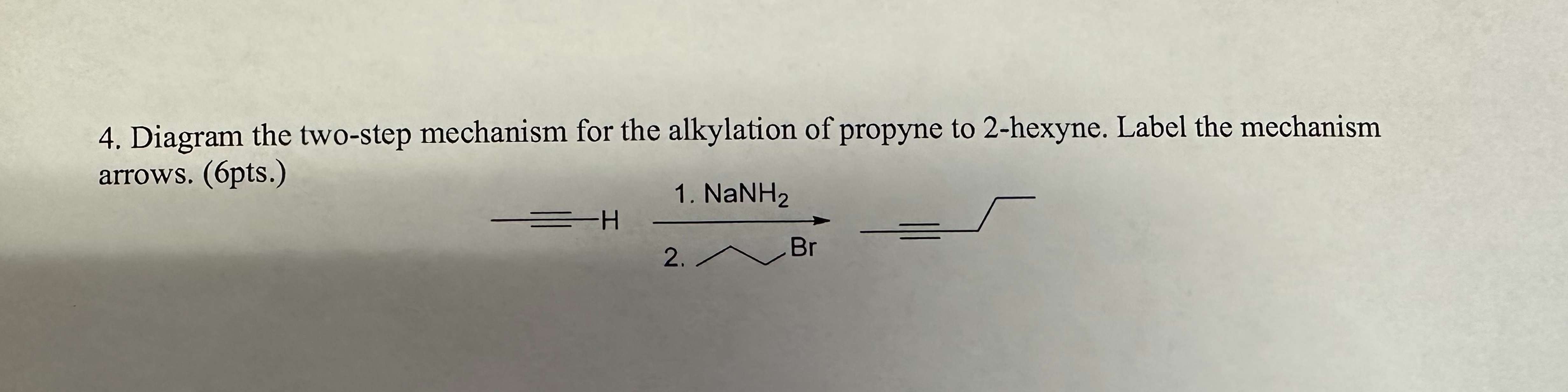 Diagram the two-step mechanism for the alkylation of | Chegg.com