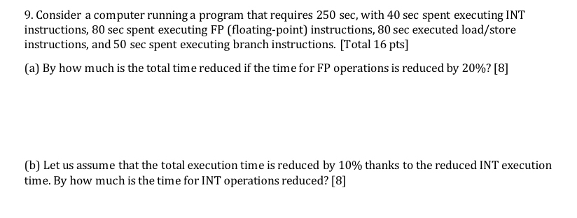 Solved Consider a computer running a program that requires | Chegg.com