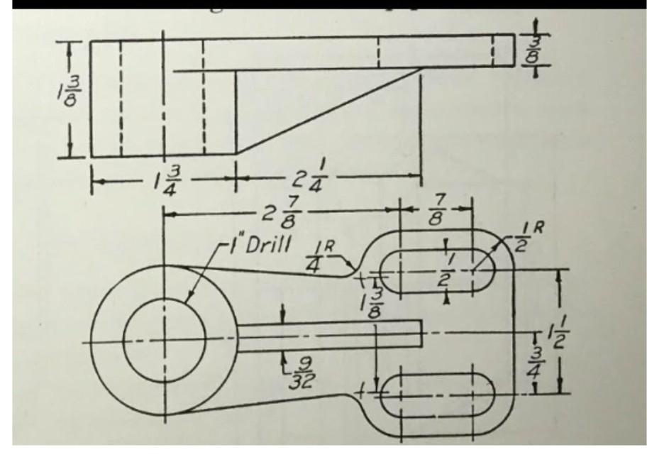 Solved (Orthographic Projection) For the figure “adjusting | Chegg.com