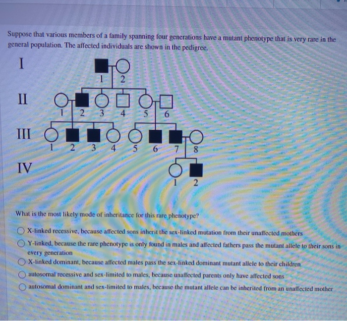 Solved Suppose that various members of a family spanning | Chegg.com