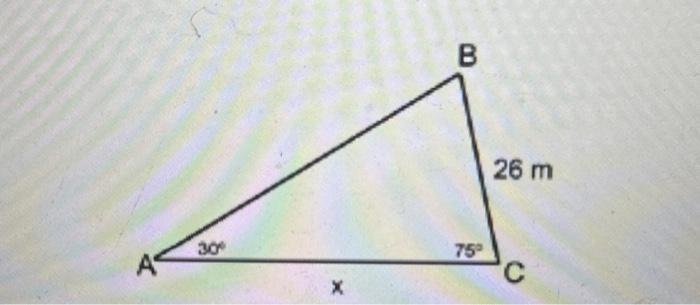 Solved 6. Solve for x in each of the following triangles. | Chegg.com