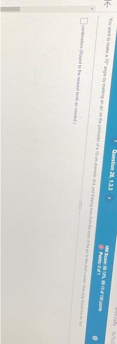 Solved (9) Pointse 0 of 1 centimeters (Round to the nearest | Chegg.com