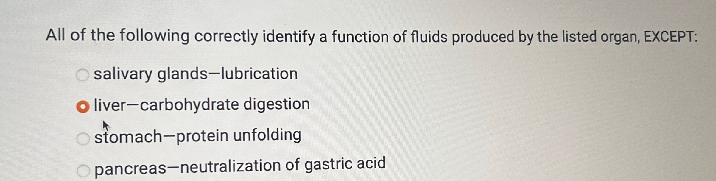 Solved All of the following correctly identify a function of | Chegg.com