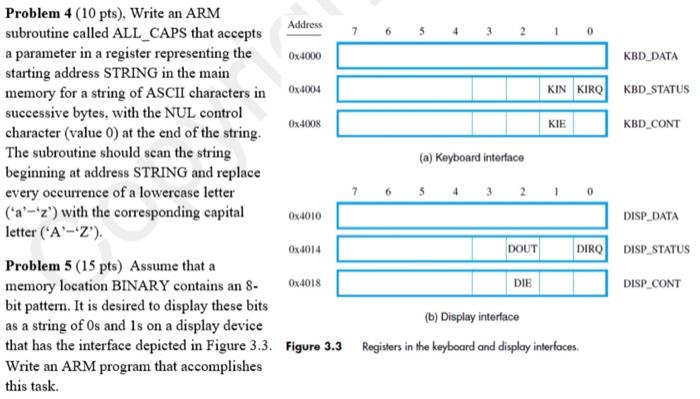 Solved Problem 4 10 Pts Write An Arm Subroutine Called