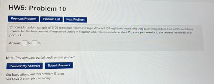 Solved HW5: Problem 10 Previous Problem Problem List Next | Chegg.com