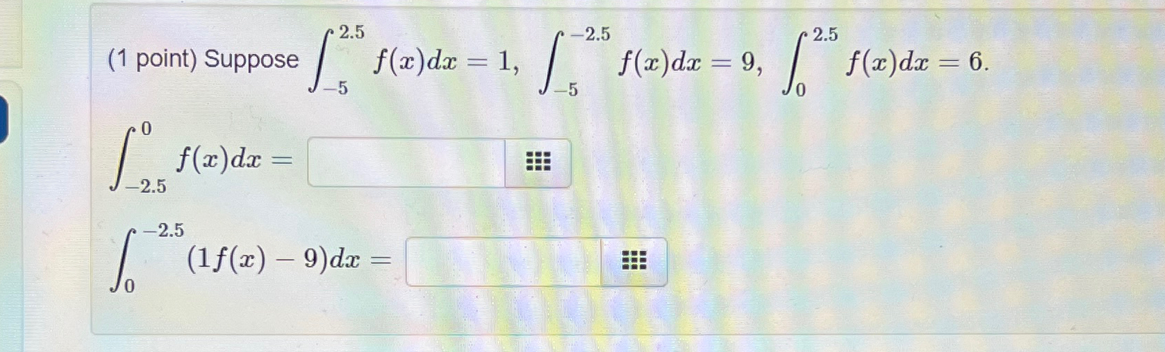 Solved (1 ﻿point) ﻿Suppose | Chegg.com