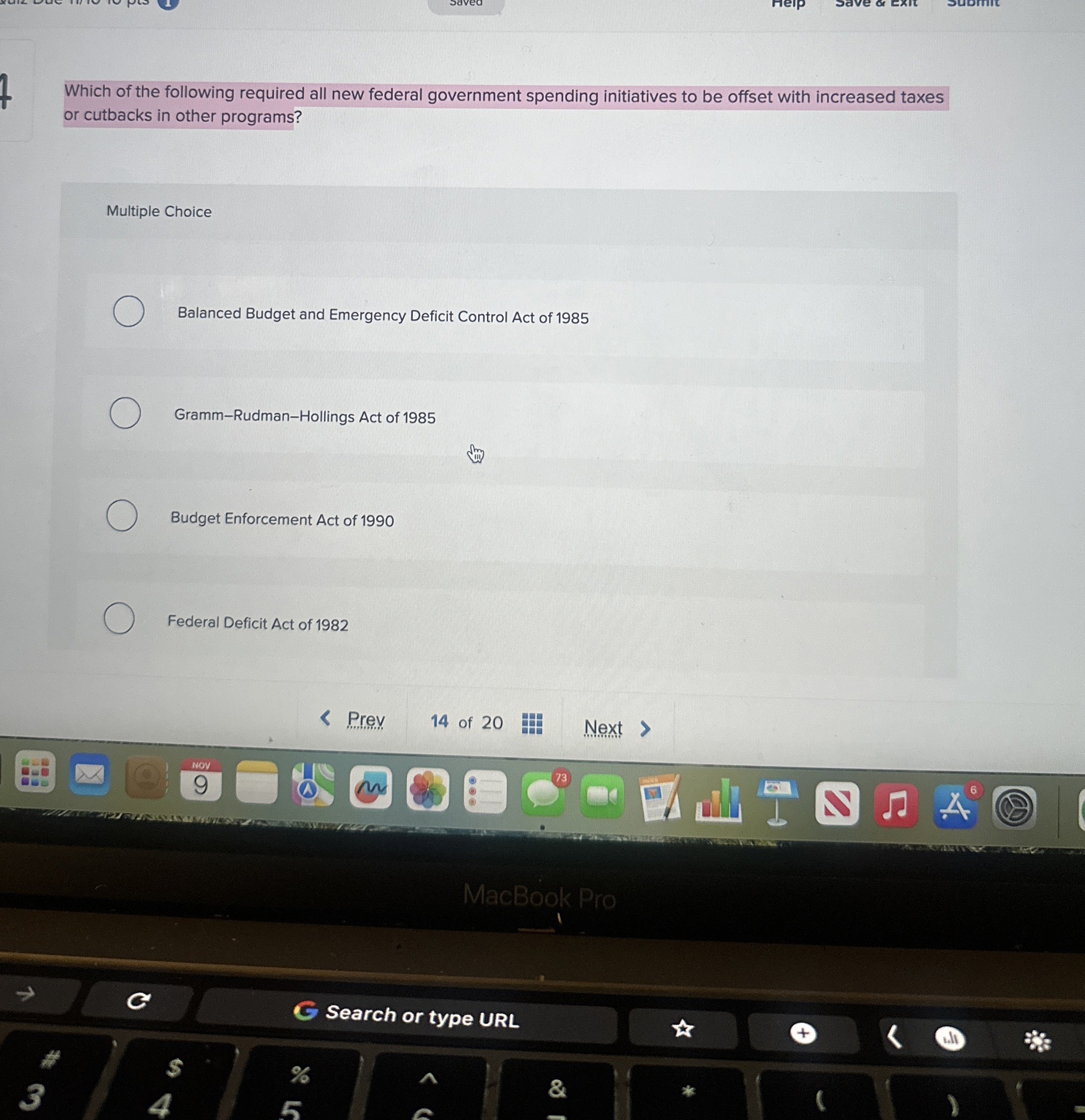 Solved Which of the following required all new federal | Chegg.com