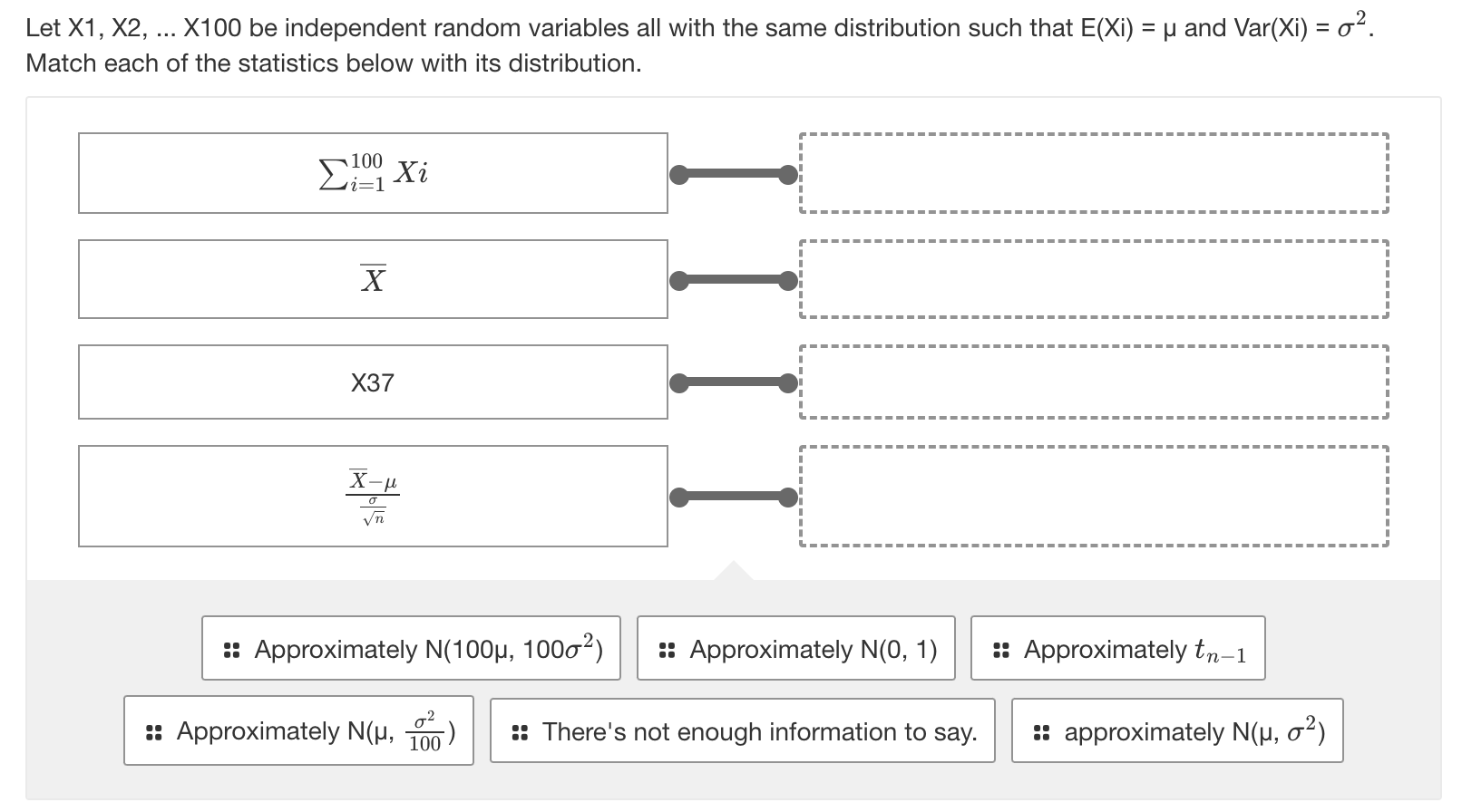 Solved Let x1,x2,dotsx100 ﻿be independent random variables | Chegg.com