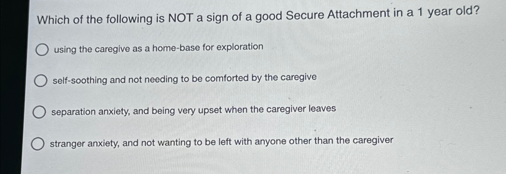 Solved Which of the following is NOT a sign of a good Secure | Chegg.com